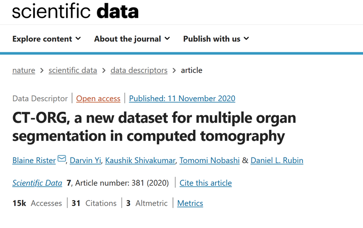 CT-ORG 数据集介绍 - 知乎