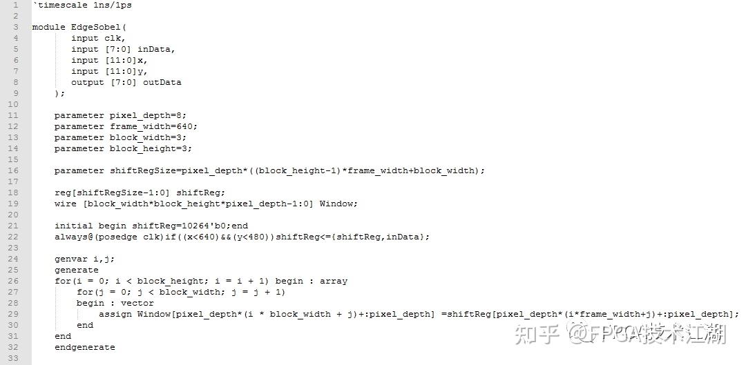 Fpga设计中 Verilog Hdl实现基本的图像滤波处理仿真 知乎
