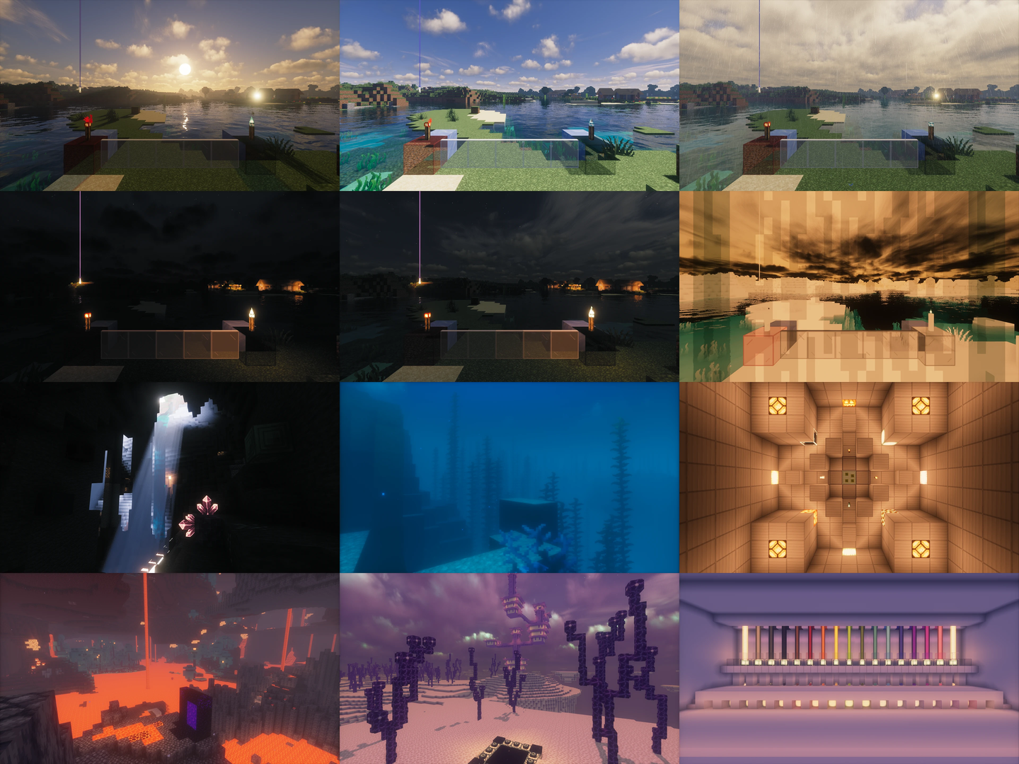 Iris加载器下《我的世界》80款光影的效果测试图 - 知乎