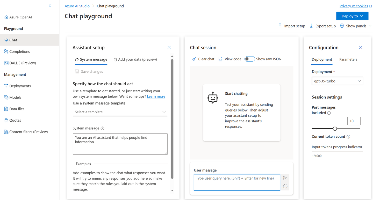 快速入门：开始通过 Azure OpenAI 服务使用 GPT-35-Turbo and GPT-4 - 知乎