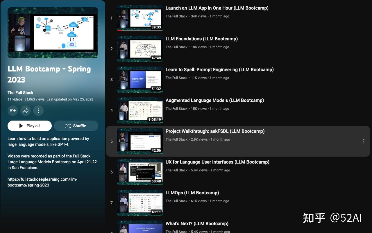 Full Stack训练营——llm-bootcamp 2023 - 知乎