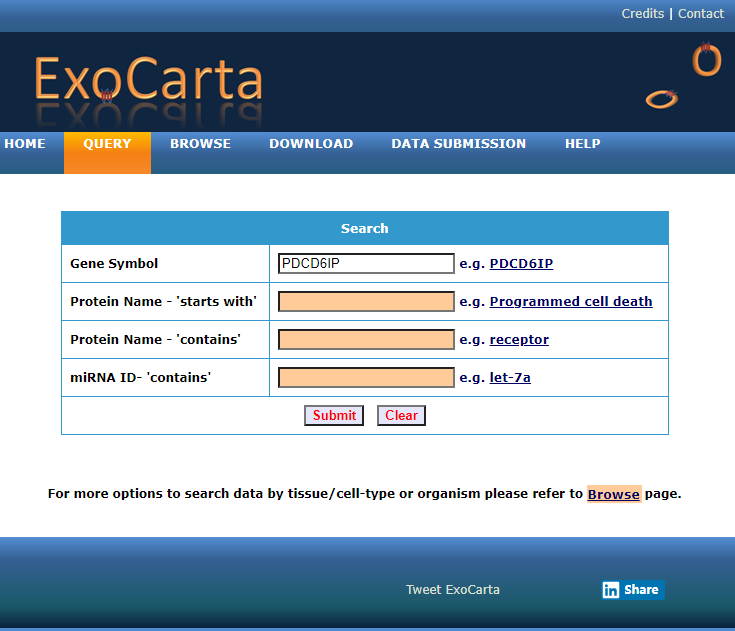 ExoCarta：外泌体相关标志物数据库 - 知乎