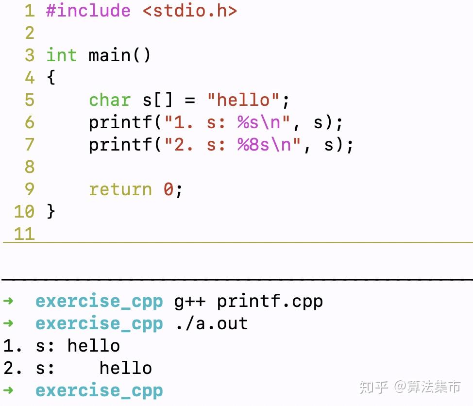 C语言printf指定宽度的格式化输出 - 知乎