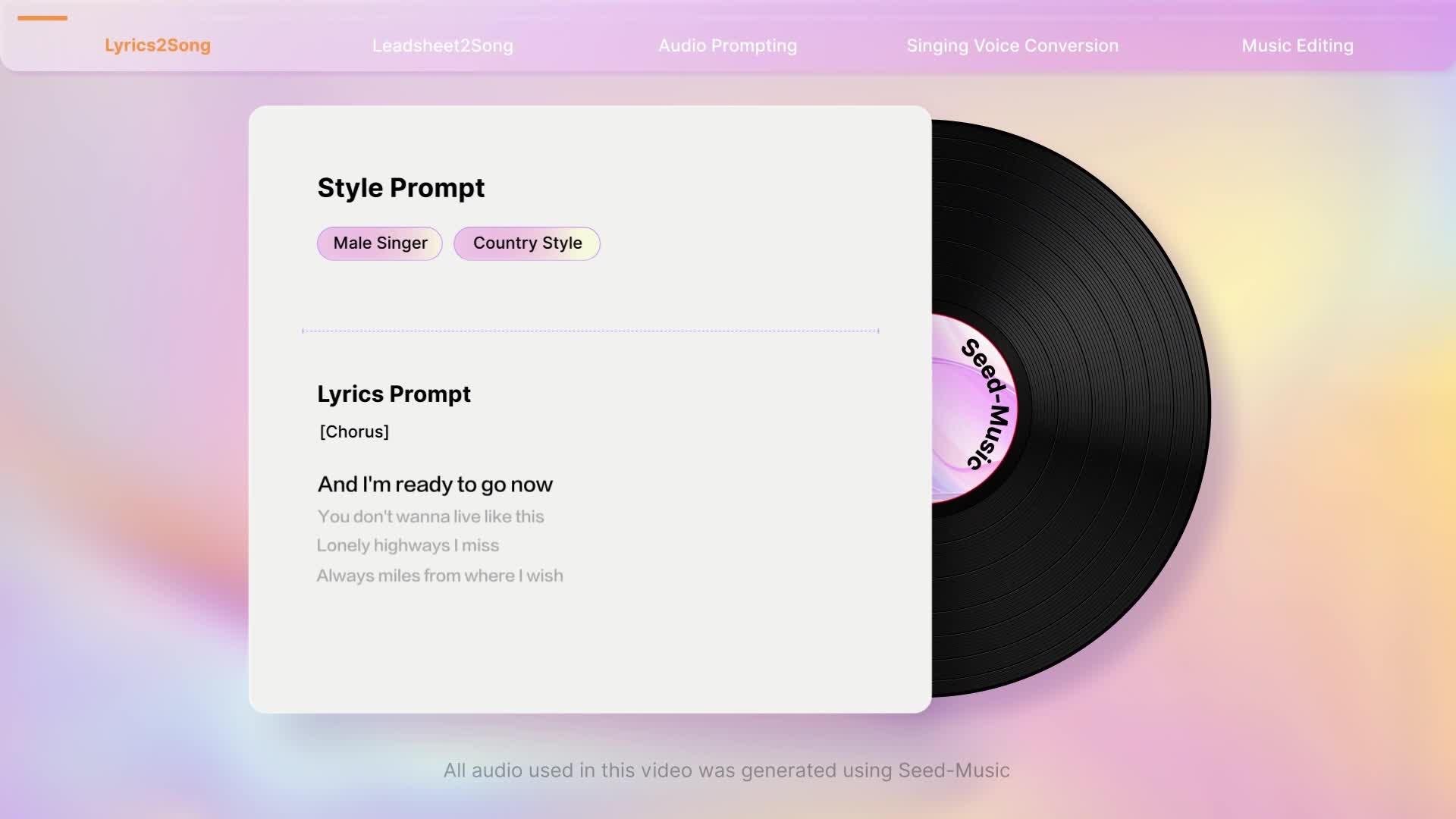 Seed-Music 音乐大模型正式发布！生成编辑两开花，十种创作任务，满足多样化需求 - 知乎