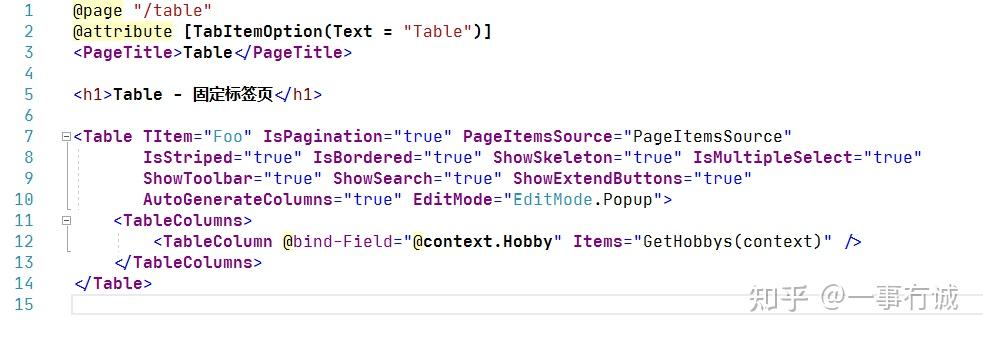 Bootstrap Blazor Table 组件（三）智能生成 - 知乎