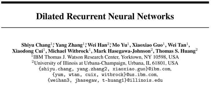 《Dilated Recurrent Neural Networks》论文及代码 - 知乎