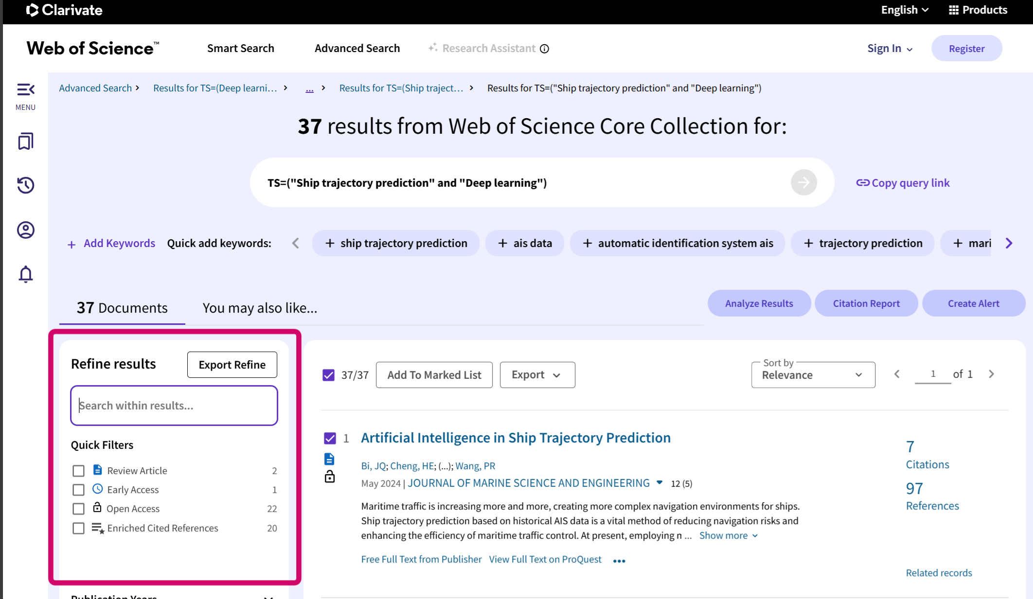 Web of Science文献检索与导出全流程 - 知乎