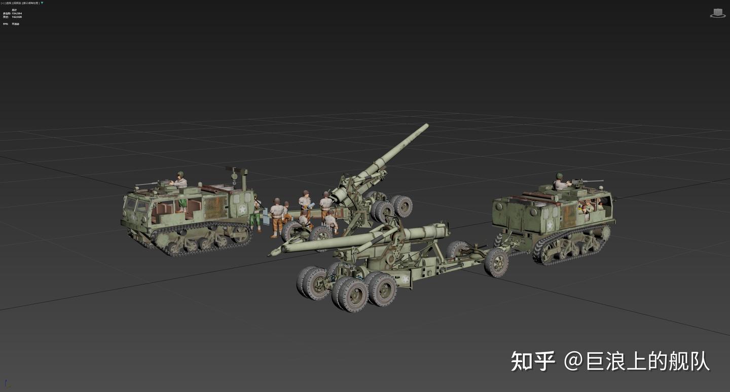 二战美国 M4牵引车+155mm远程汤姆 - 知乎