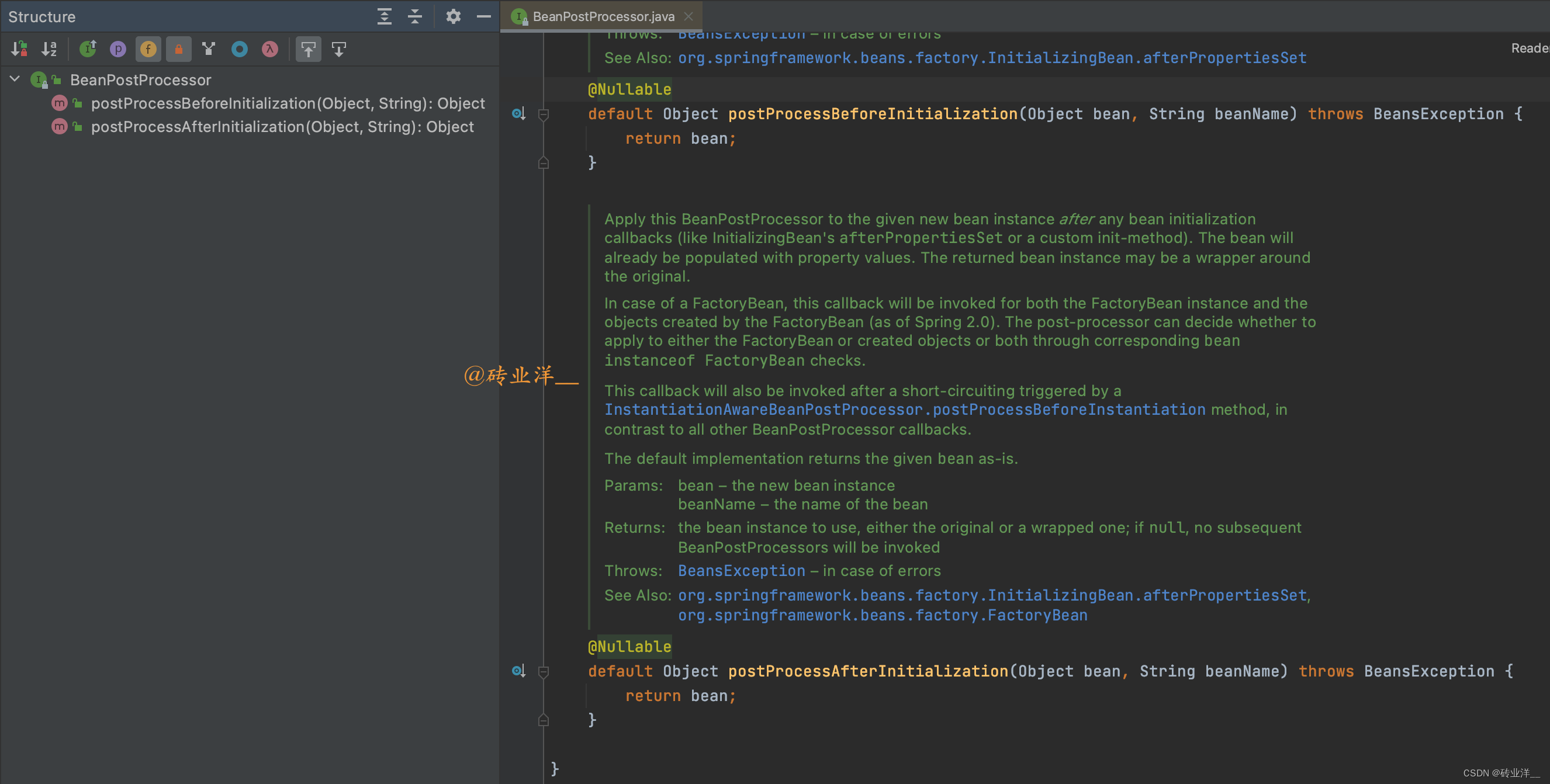Bean生命周期的扩展点：Bean Post Processor - 知乎