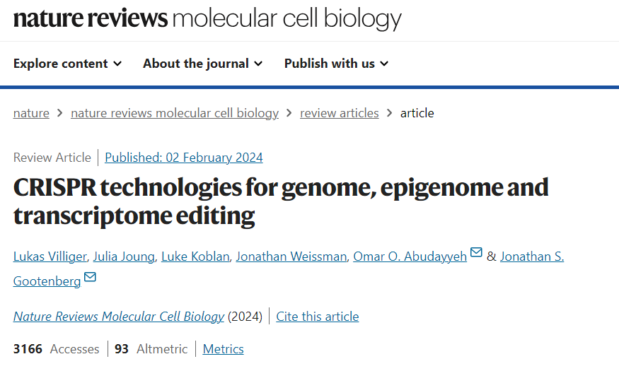 IF=85前沿综述 | CRISPR技术三维突破：基因组·表观·转录组编辑全景解析 - 知乎