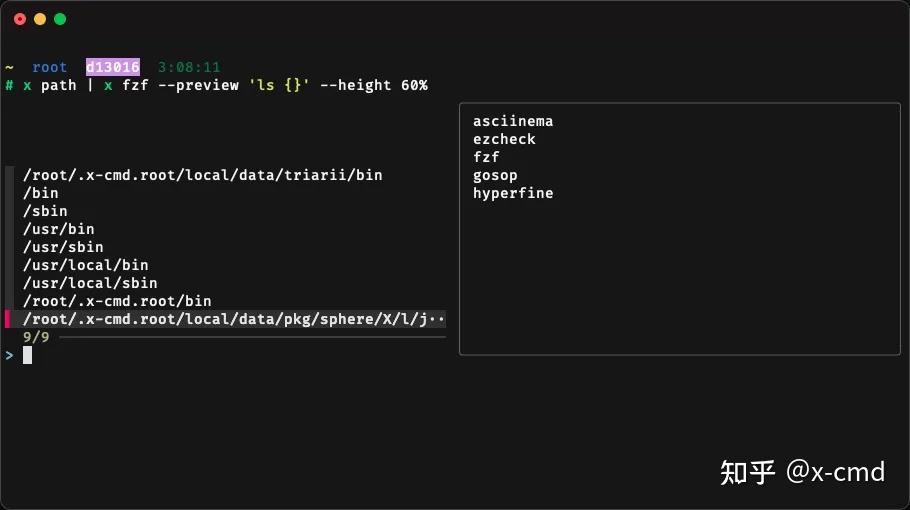 📦 x-cmd pkg | fzf (3) - fzf 颜值大改造，自定义界面布局与配色，打造炫酷终端 - 知乎