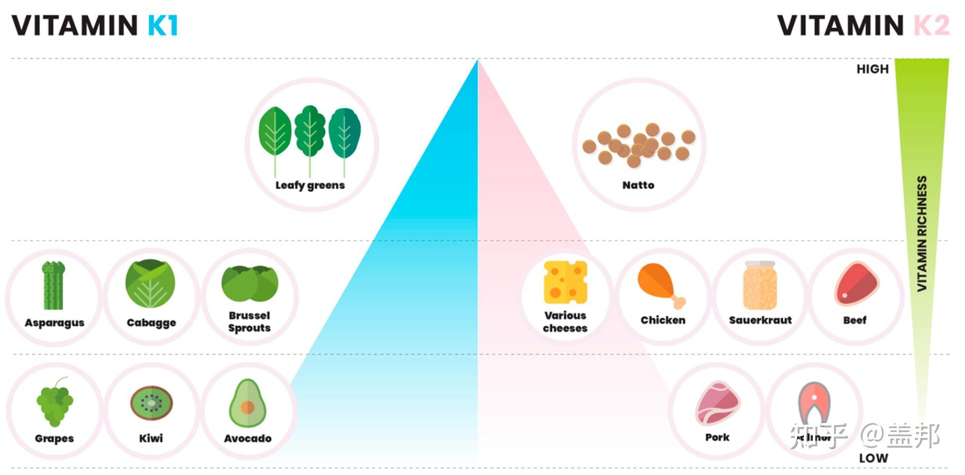 维生素 K1 和 K2 有什么区别？ - 知乎