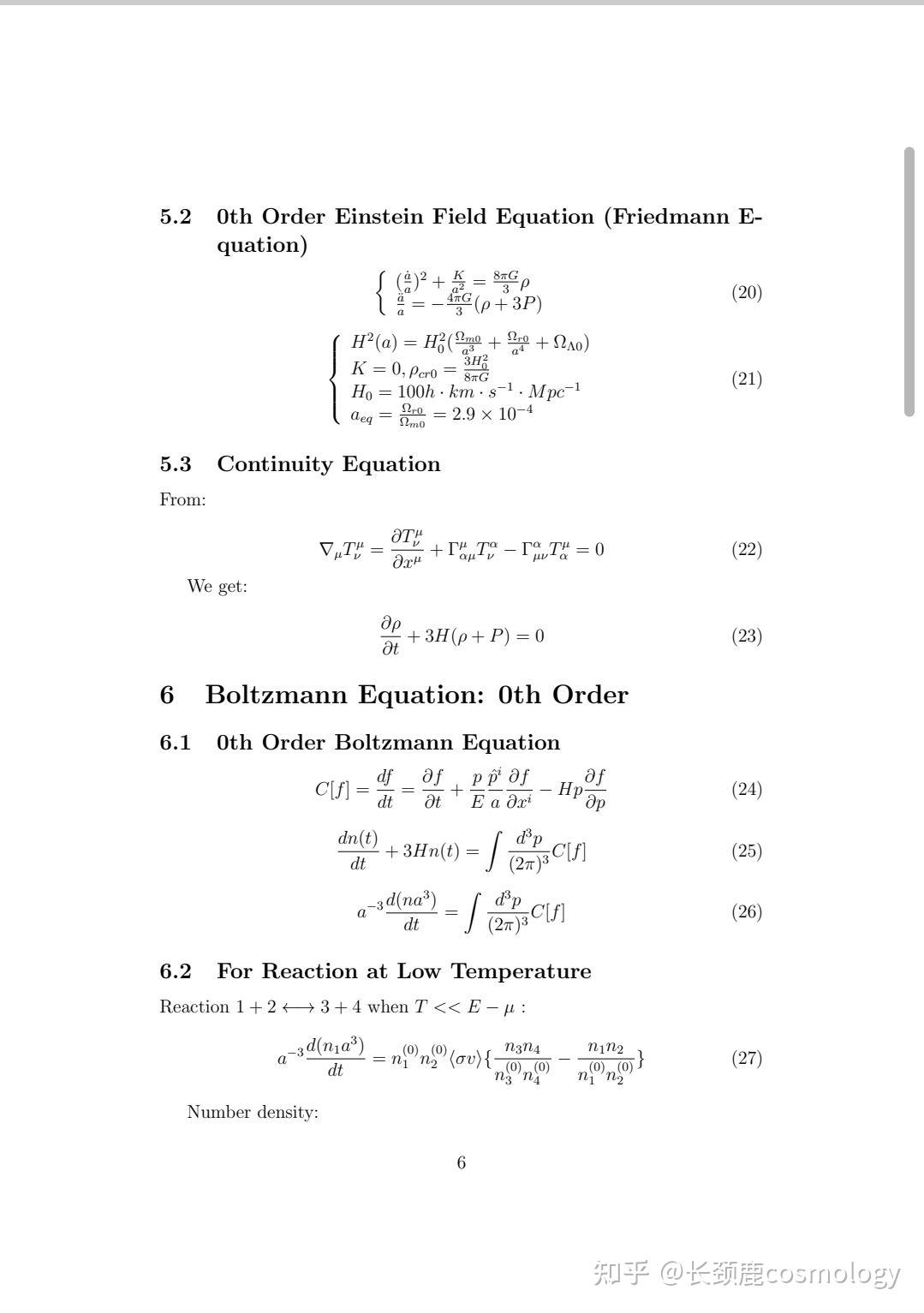 Modern Cosmology (Dodelson)笔记分享 - 知乎