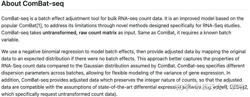 转录组数据去批次方法整理(combat，combat-seq，removeBatchEffect） - 知乎