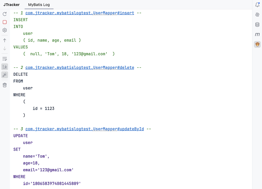 JTracker IDEA 中最好的 MyBatis 日志格式化插件 - 知乎
