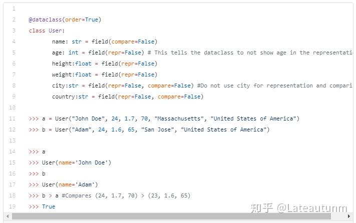 理解 Python 的 Dataclasses（二） - 知乎