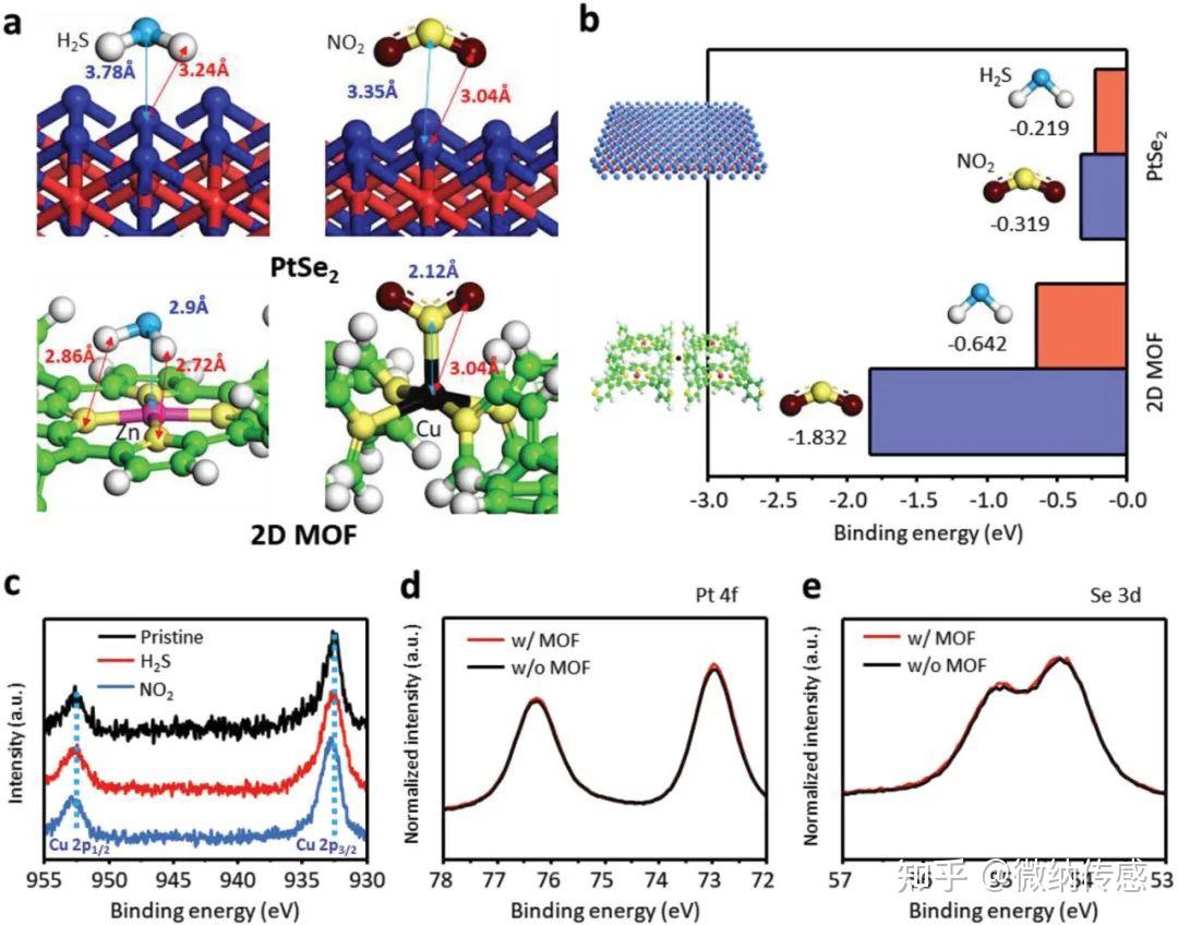 韩国科学技术院最新《AFM》：单层MOF作为过滤层调控PtSe2气体传感器的选择性 - 知乎