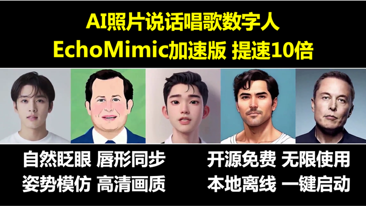 【AI整合包及教程】EchoMimic：开创数字人新时代，让静态图像“活”起来！ - 知乎
