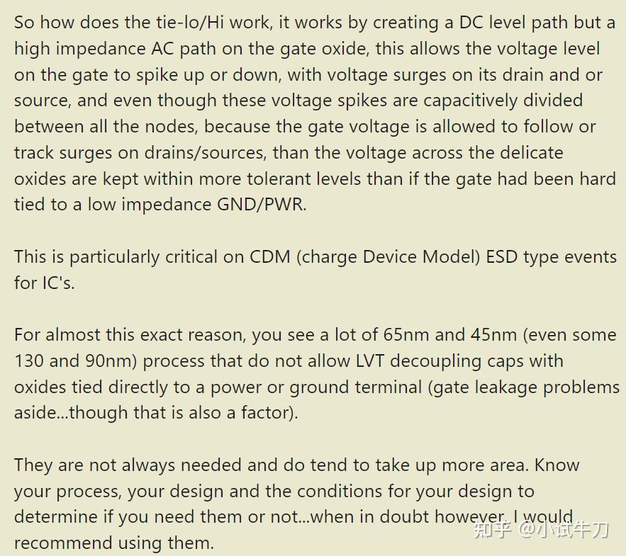 tie high/tie low cell with ESD - 知乎
