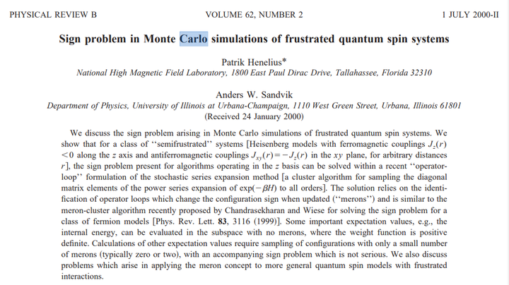 Sign problem in Monte Carlo simulations of frustrated quantum spin ...