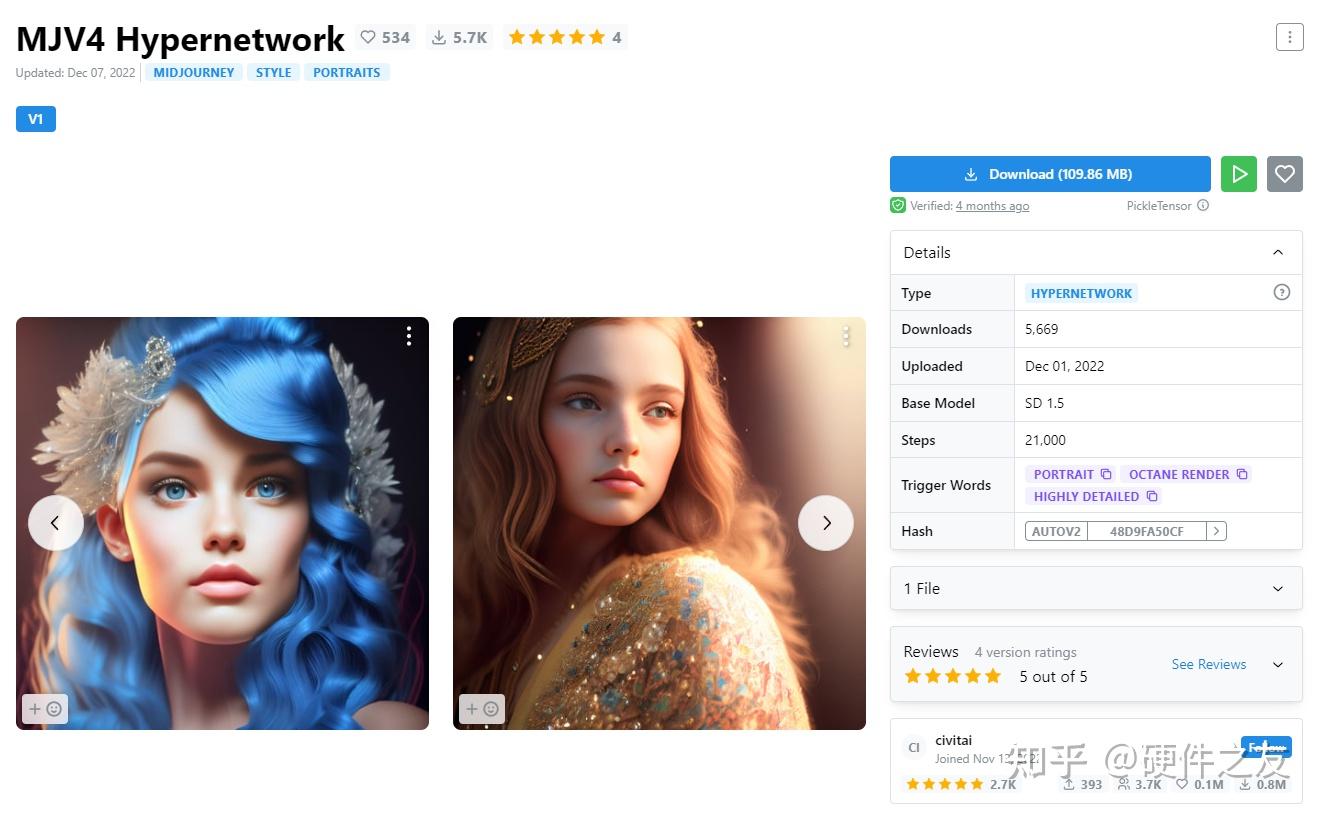 【AI绘画】Stable diffusion初级教程06——hypernetwork如何使用 - 知乎