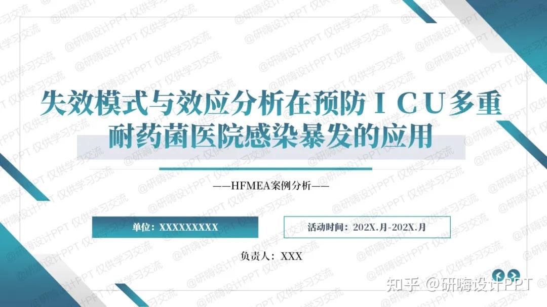 失效模式与效应分析在预防ICU多重耐药菌医院感染暴发的应用（HFMEA）PPT案例分享 - 知乎
