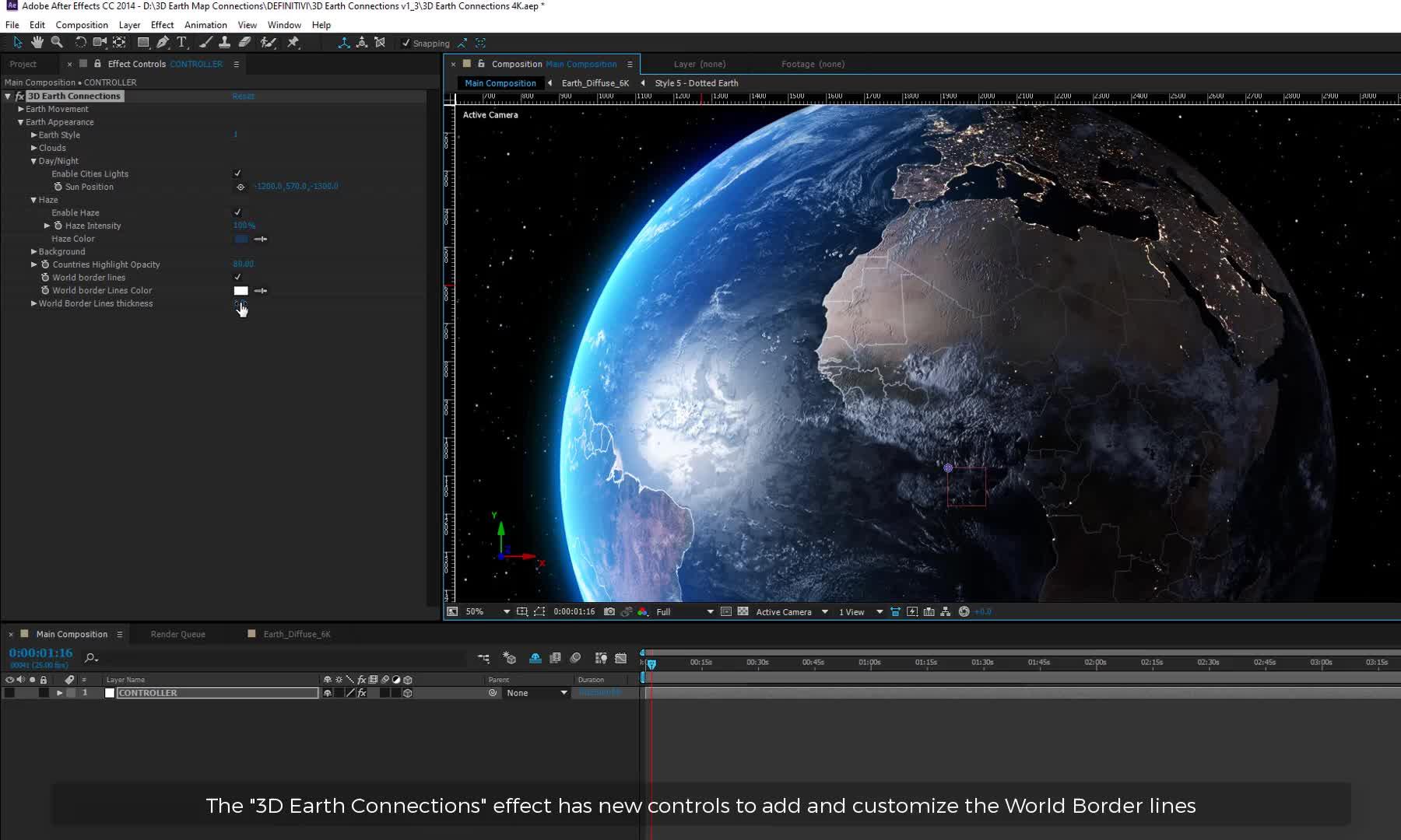 247、AE脚本(3D Earth Connections v1.3.2)-世界地图任意国家地点连线动画 - 知乎