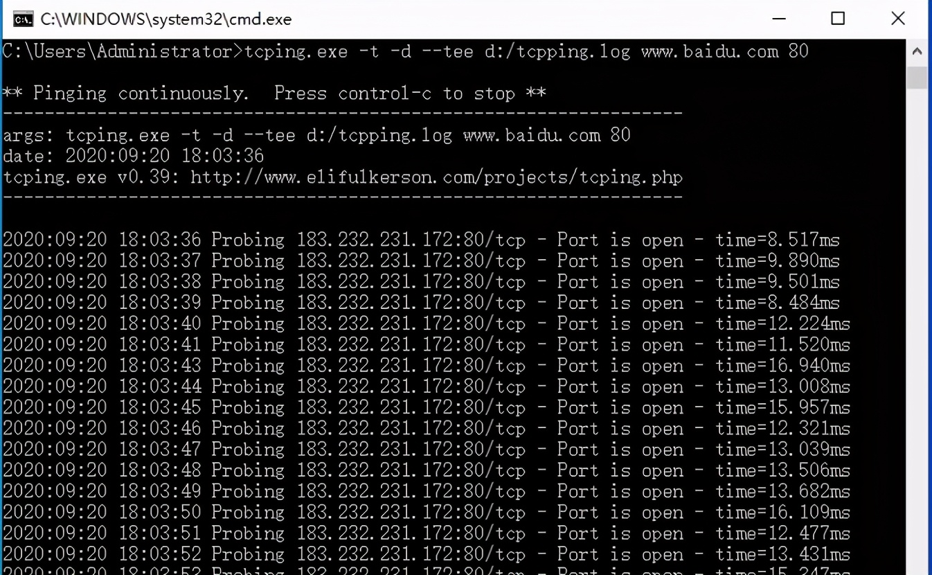 ping TCP端口的实用小工具tcping - 知乎