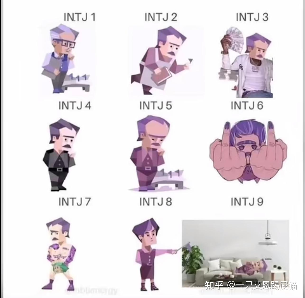 INTJ中九型人格类型都有哪些？ - 知乎