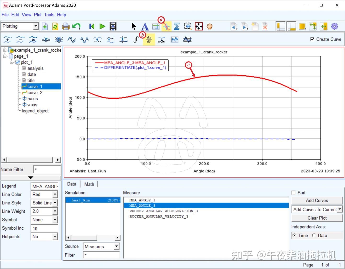 跟我一起学Adams虚拟样机: 基础篇(一) 运动学仿真基操，以一个简单的曲柄摇杆机构为例 - 知乎