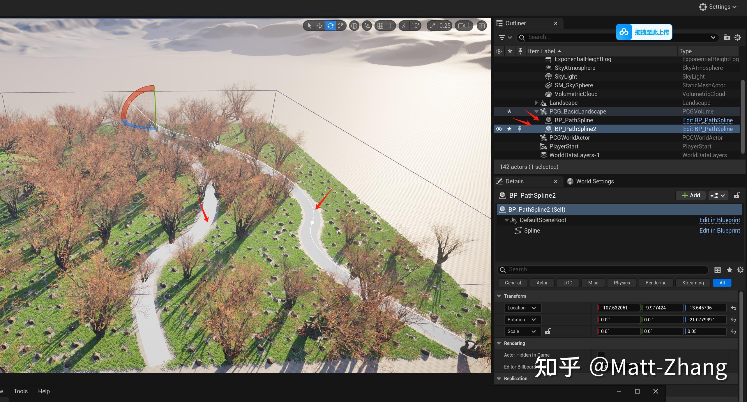 UE5.5｜PCG程序化内容生成｜第5节｜Spline实践 | 运用 PCG 技术创建类似道路或河流效果的方法 - 知乎