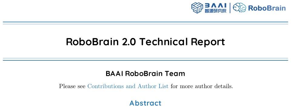 最强开源具身大脑模型！智源研究院提出面向真实环境的RoboBrain 2.0，显著提升空间与时序推理能力 - 知乎