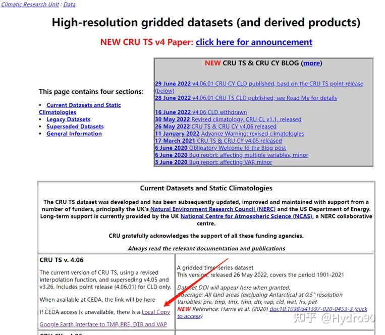 CRU（英国国家大气科学中心）数据集介绍与下载 - 知乎
