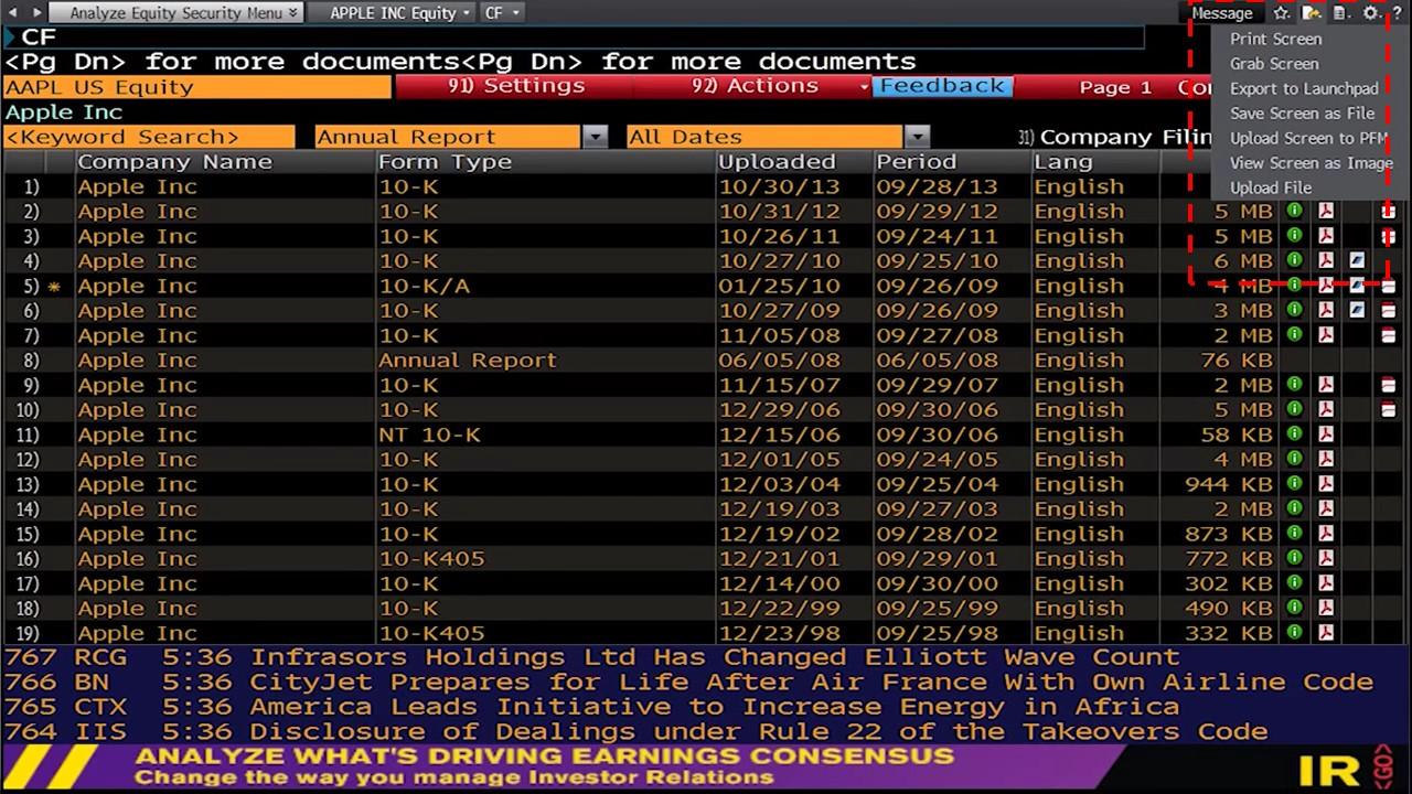 彭博终端Bloomberg的常用代码 - 知乎