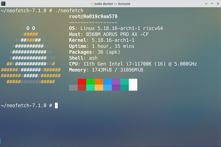 如何在Arch上通过Docker运行RISCV的Alpine（二） - 知乎