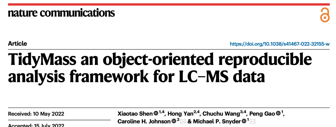 TidyMass: 一个面向对象的LC-MS数据可重复分析计算框架 - 知乎