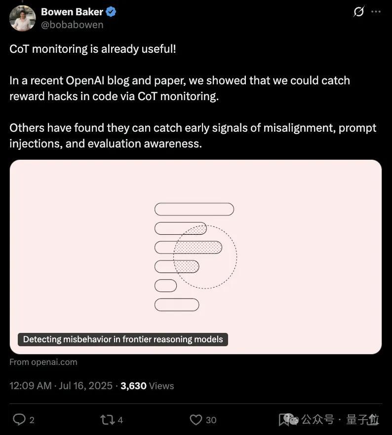 OpenAI谷歌Anthropic罕见联手研究！Ilya/Hinton/Bengio带头支持，共推CoT监测方案 - 知乎