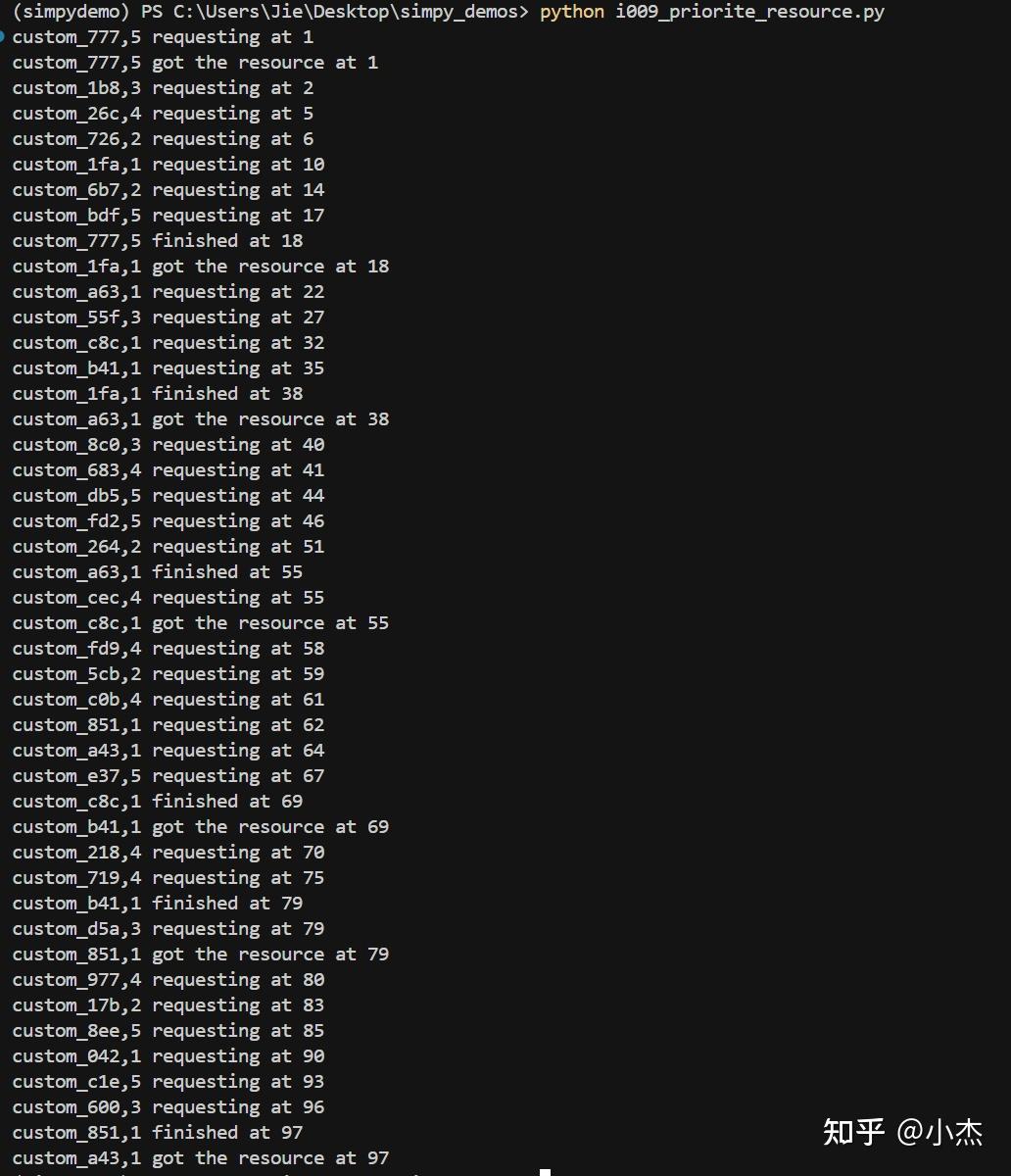 simpy demos 009：priorite resource - 知乎