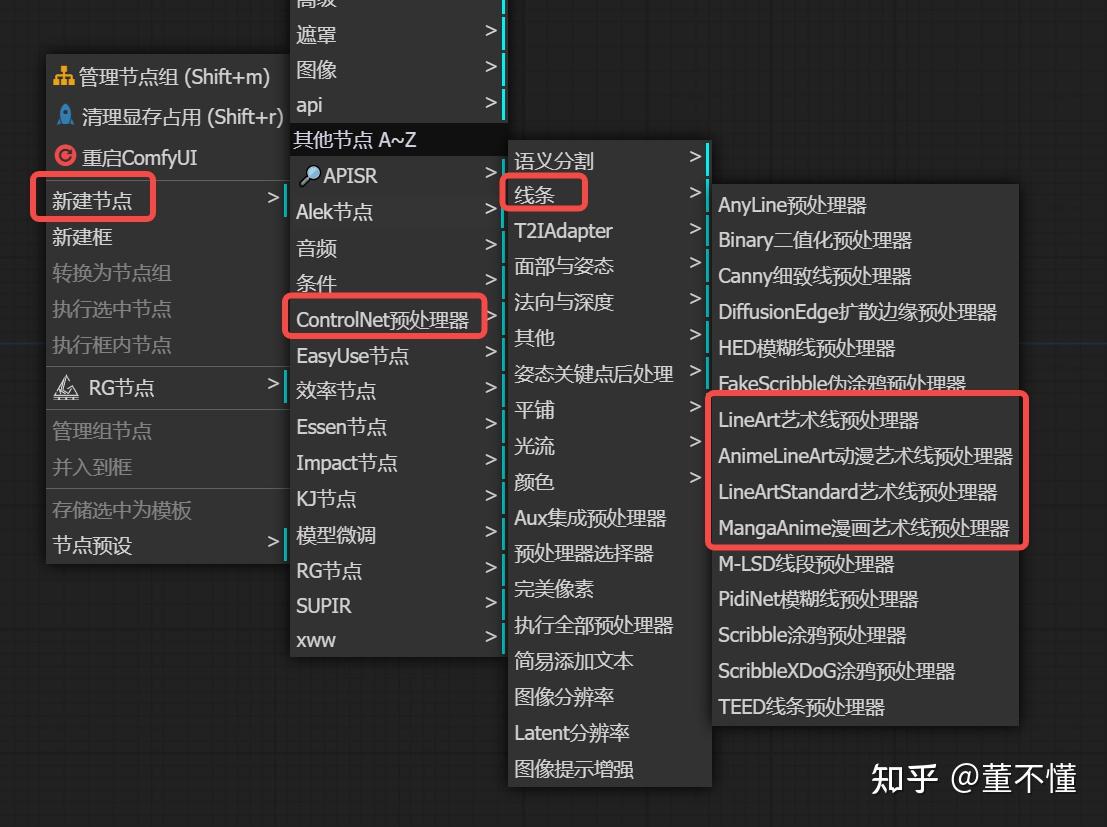 【06】ComfyUI中级 - ControlNet线条类处理器 - 知乎