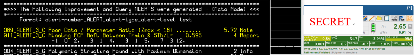 CheckCIF-B级警报PLAT089和PLAT090 - 知乎