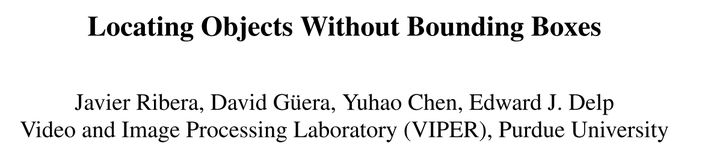 Locating Objects Without Bounding Boxes阅读笔记 - 知乎