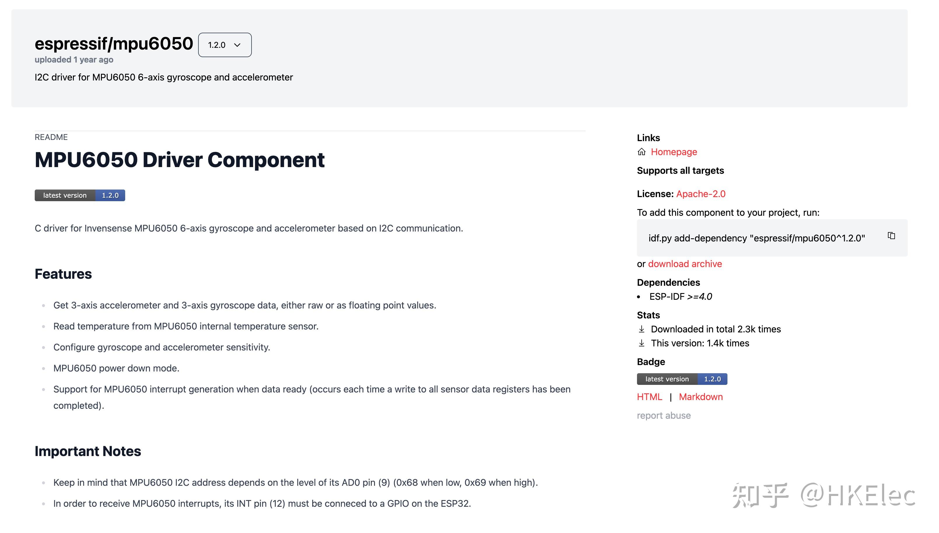 ESP32学习笔记----MPU6050使用 - 知乎