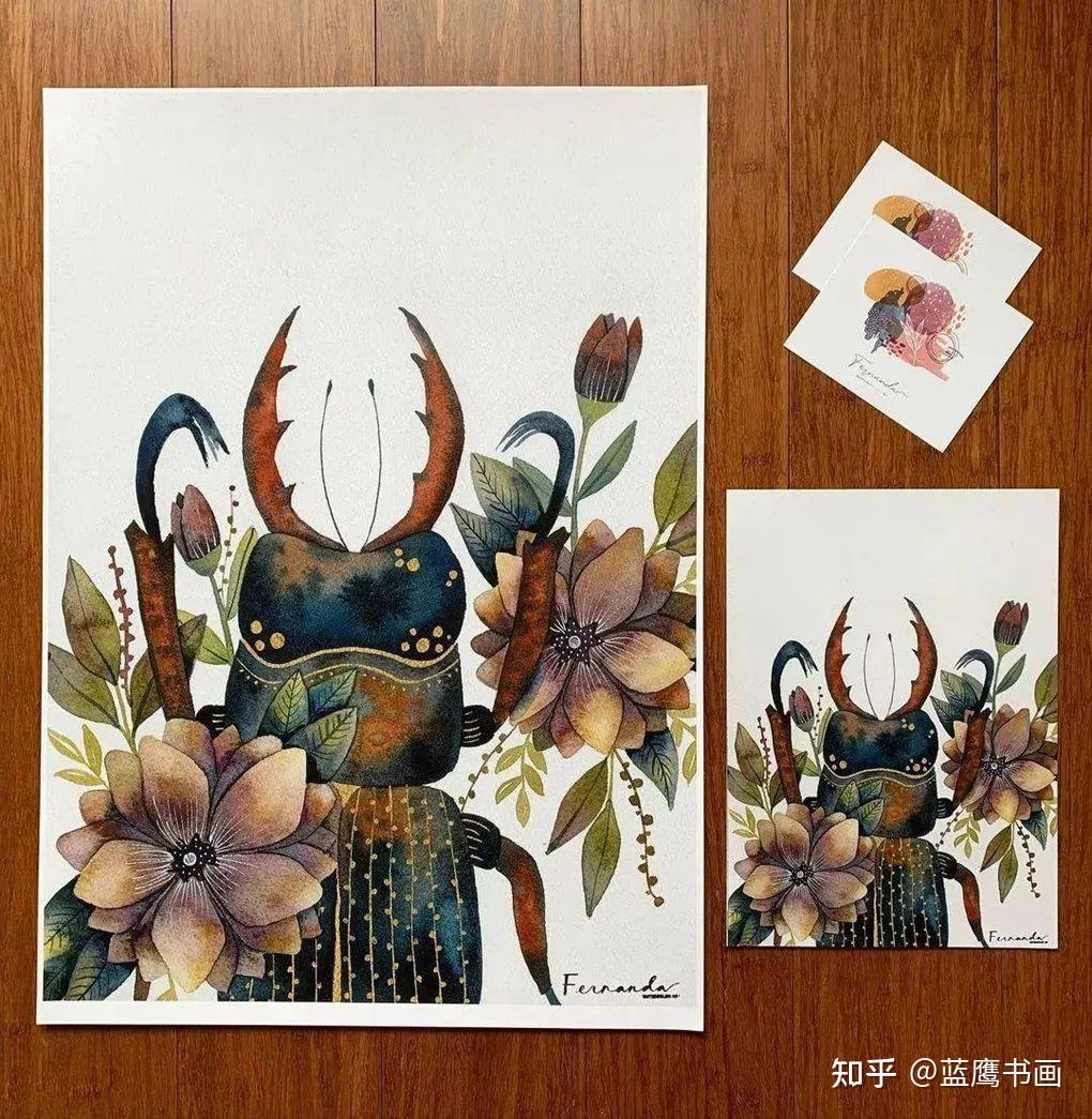 fernanda_watercolor画的花卉，美的不可方物，不知道你心动了吗？ - 知乎