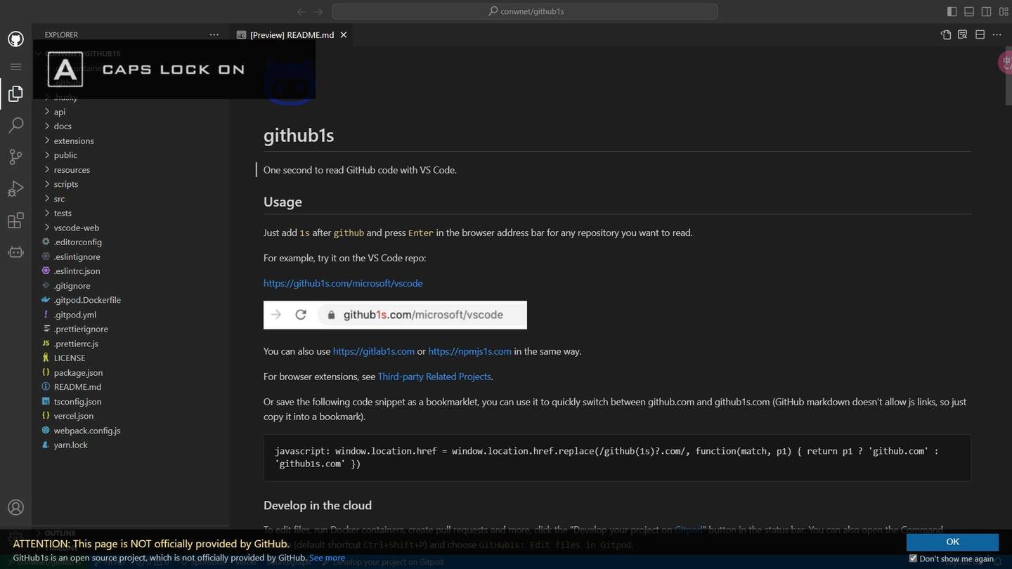 使用在线的vscode查看GitHub仓库 - 知乎