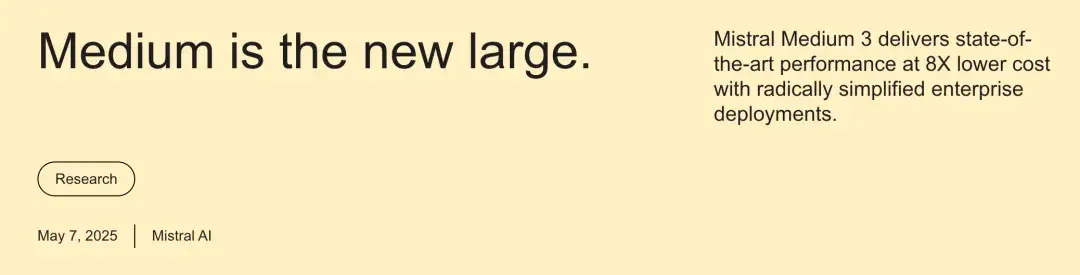 时隔两月，Mistral AI终于上新Medium 3，近期还有「One more thing」 - 知乎