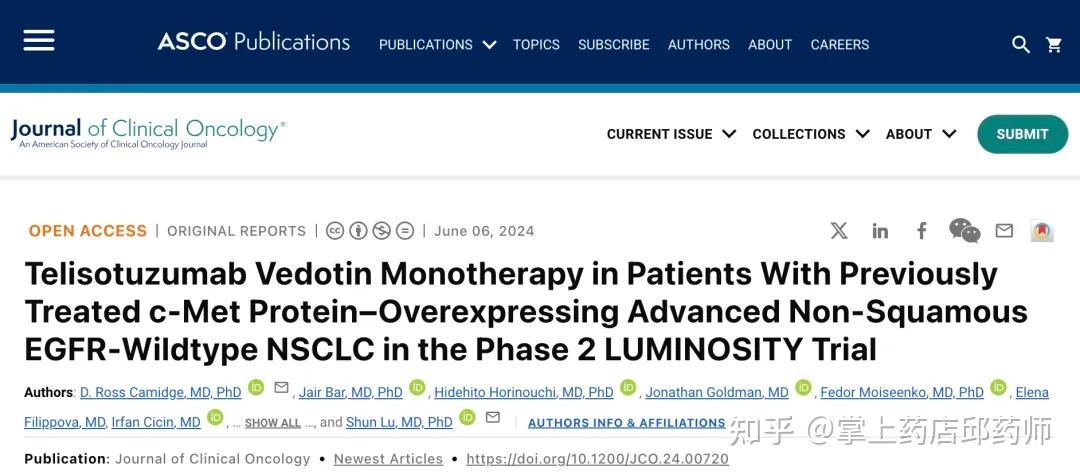 Telisotuzumab Vedotin（Teliso-V，ABBV-399）：肺癌c-Met过表达治疗新篇章 - 知乎