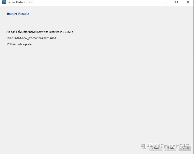 Mysql Workbench 导入CSV问题 - 知乎