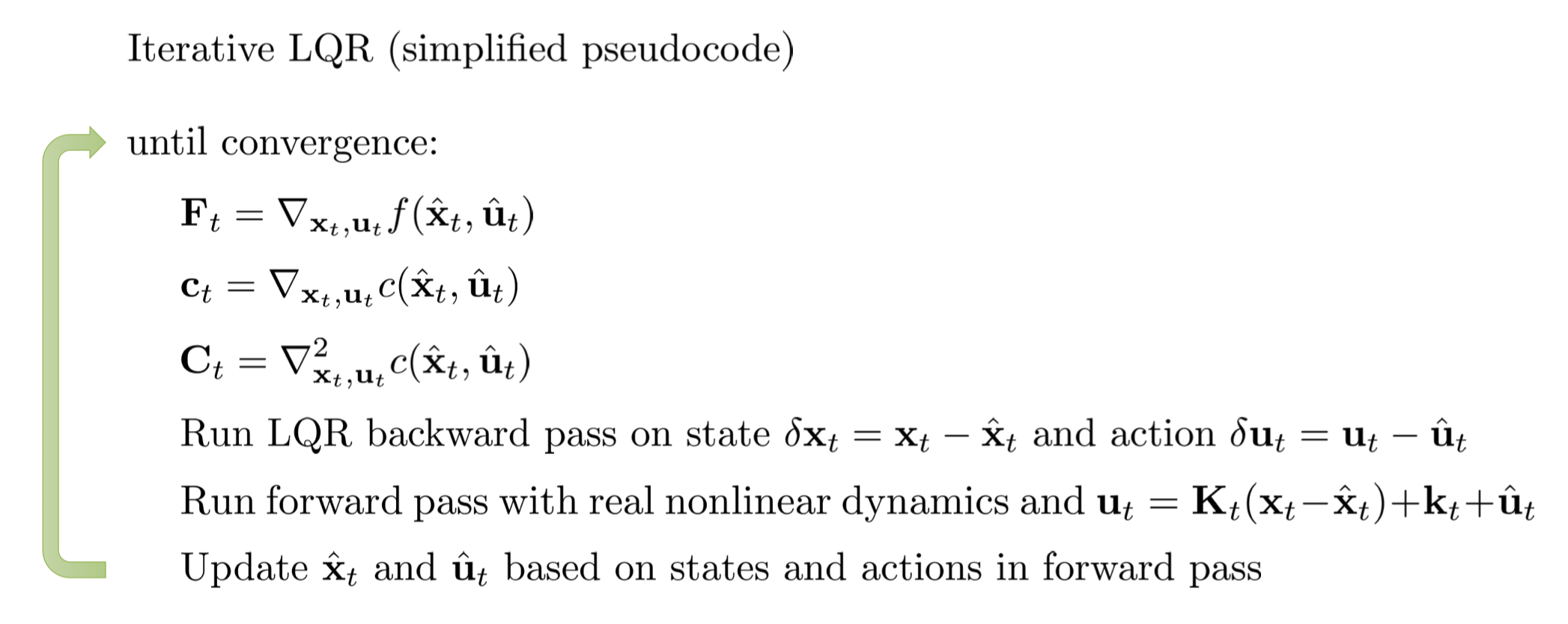 CS285 LQR and iLQR - 知乎