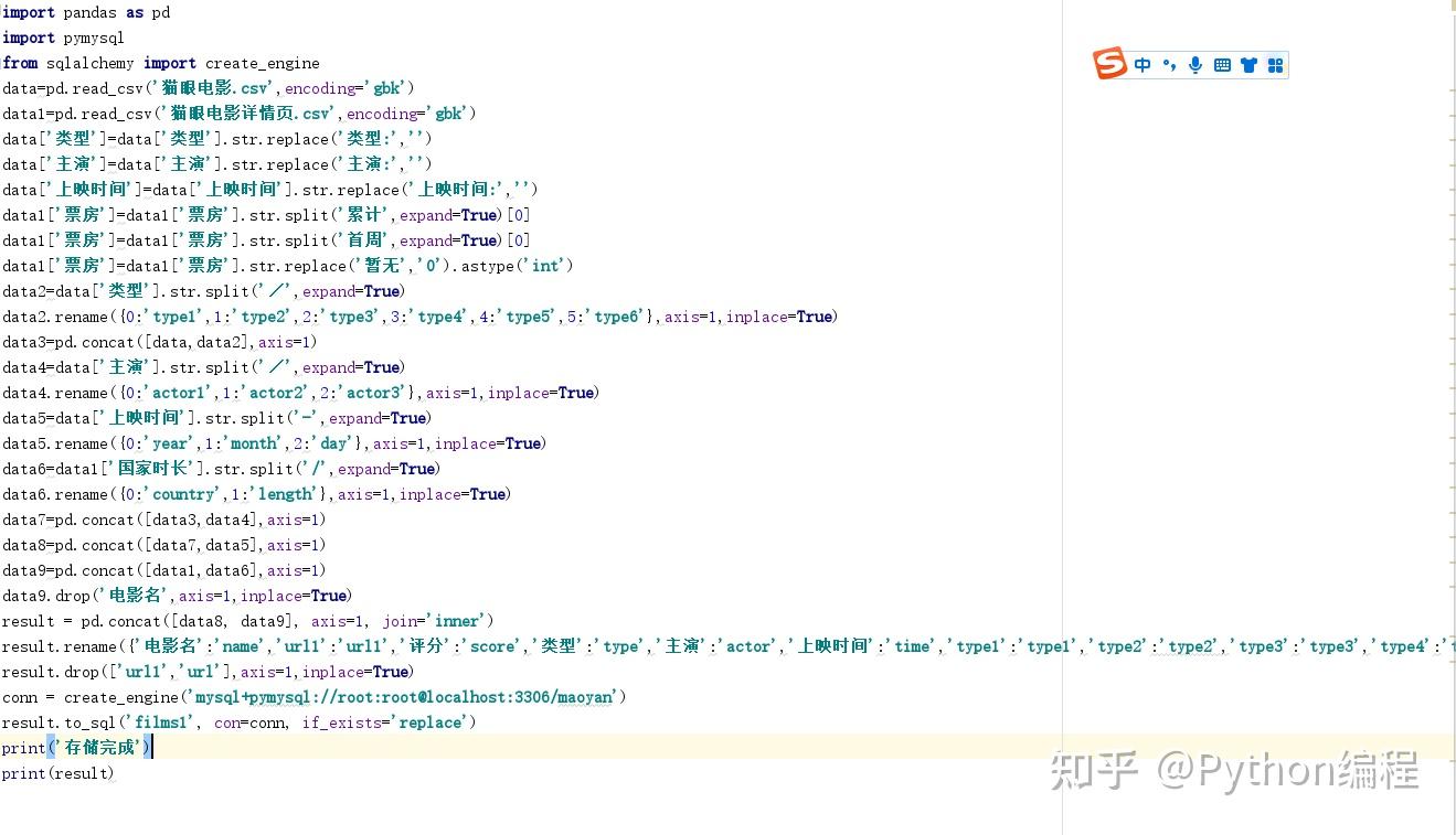基于Python flask MySQL 猫眼电影可视化系统设计与实现 - 知乎
