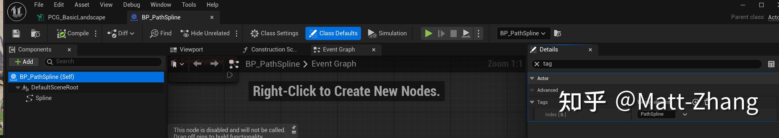 UE5.5｜PCG程序化内容生成｜第5节｜Spline实践 | 运用 PCG 技术创建类似道路或河流效果的方法 - 知乎
